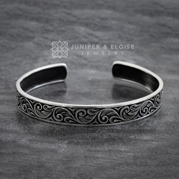 Mens 18K Gold Plated Steel Braid Bangle