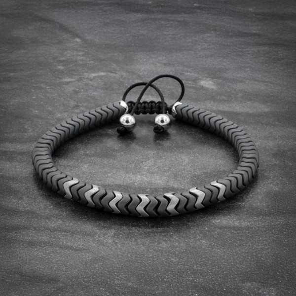 Matte Gray Hematite Bracelet