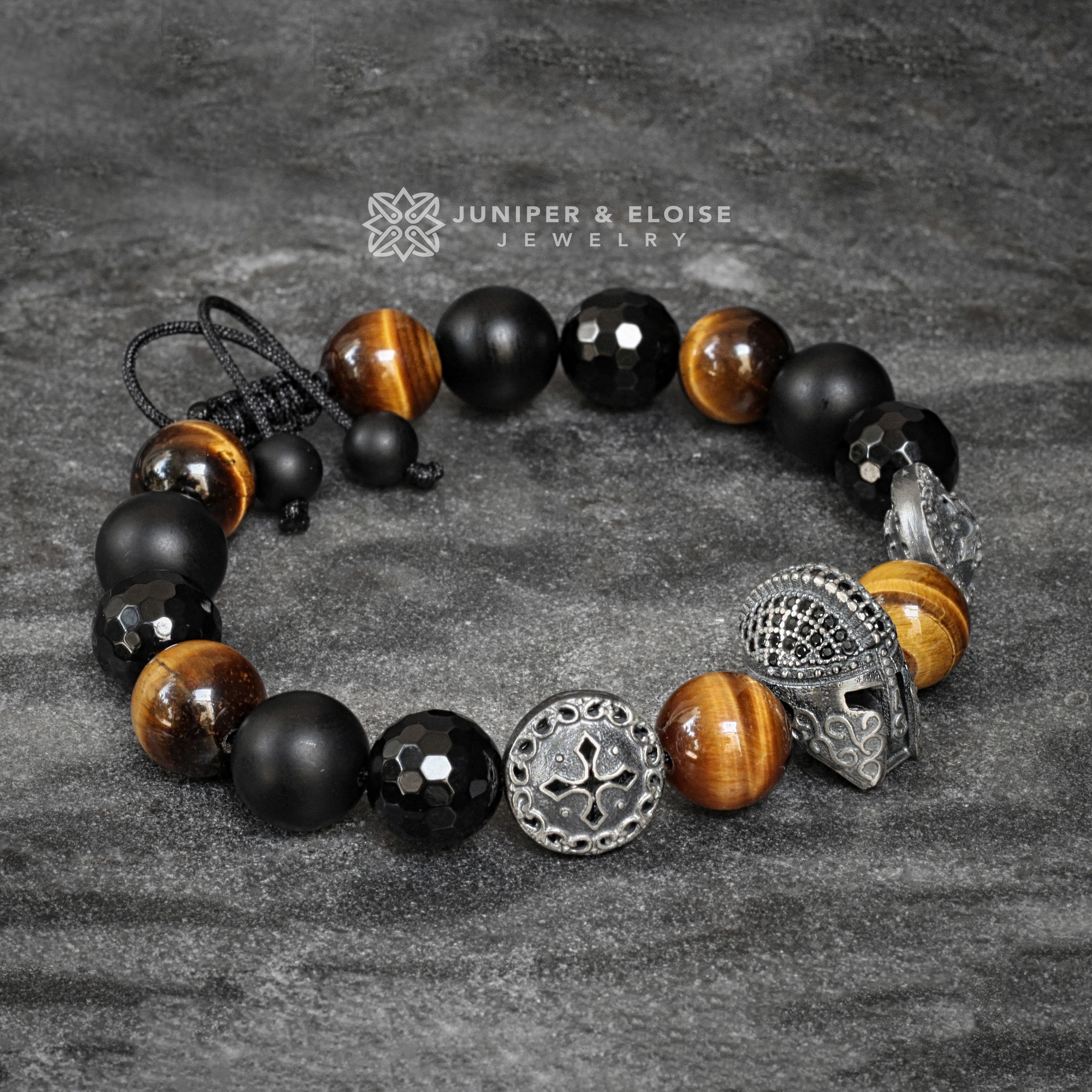 Dark Warrior Helmet & Shield Bracelet - 5970